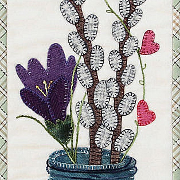 Wool Applique Bunny - Etsy