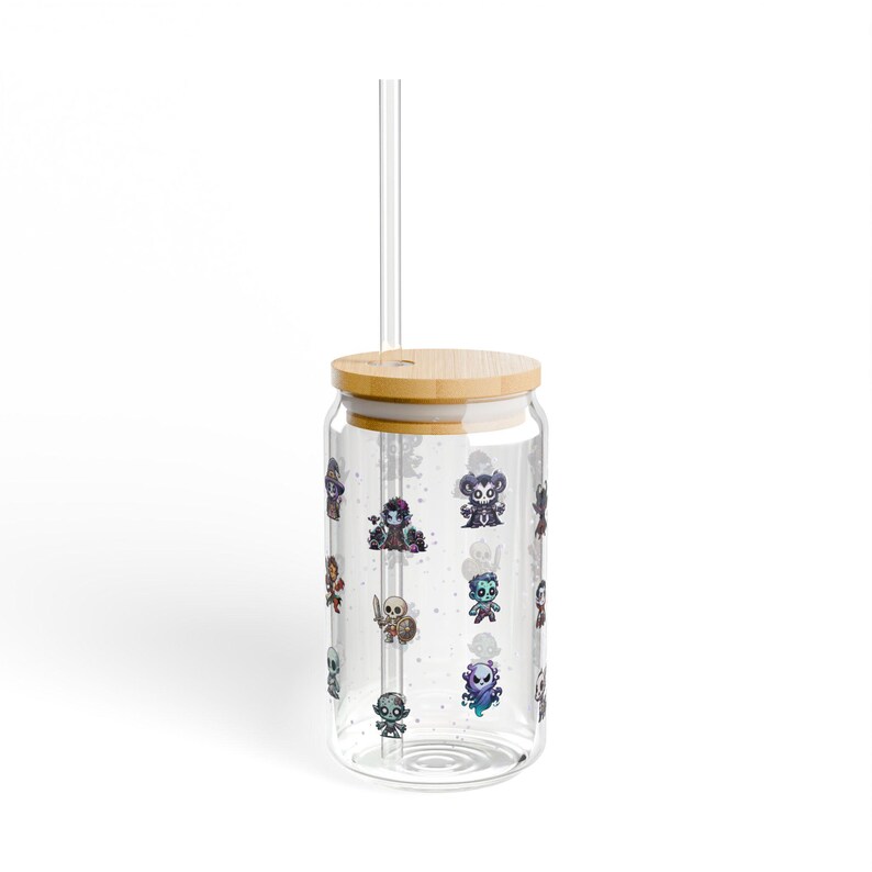 Undead Beasts Ice Coffee Glass: RPG Gaming Drinkware - Etsy