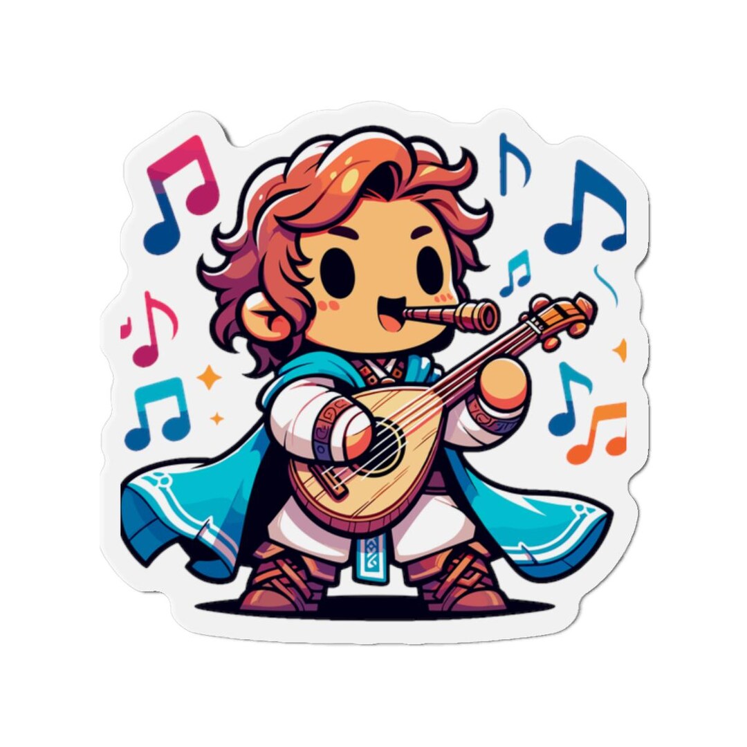 Bard Player Character Die-cut Magnet - Etsy
