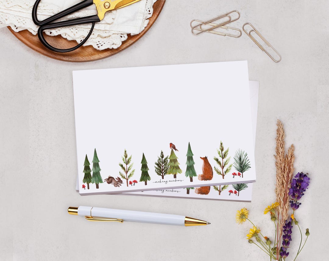 C6 Decorated Envelopes With Woodland Animal Design - Envelope for ...