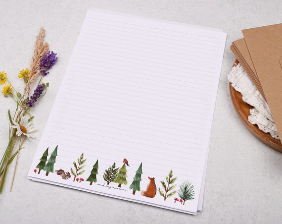 Animal Border Writing Paper