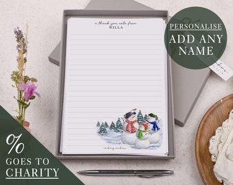 Snowman Letter Paper - Etsy