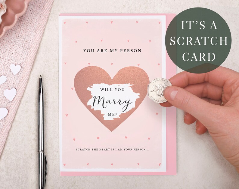 Will You Marry Me Scratch to Reveal Surprise Proposal Greeting - Etsy