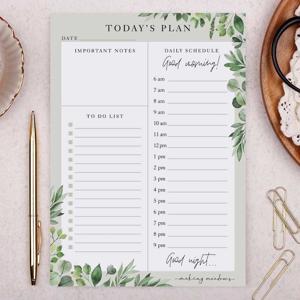 Botanical Planner - Etsy