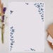A4 Letter Writing Paper With Blue Butterfly - Lined or Unlined ...