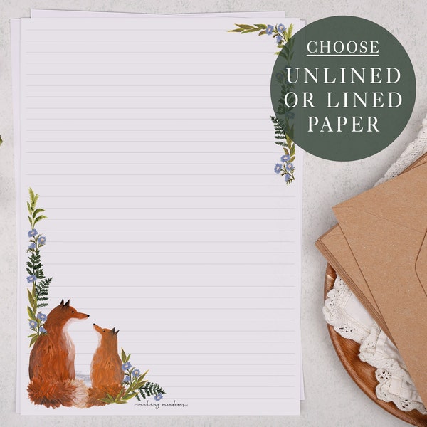 Writing Paper - Etsy