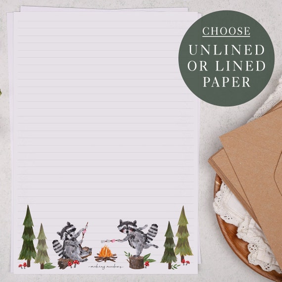 Camping Border Paper