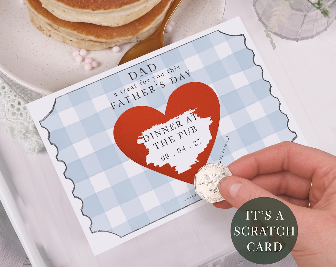 Father's Day Scratch to Reveal Card for Dad - Unique Gifts for Dad ...