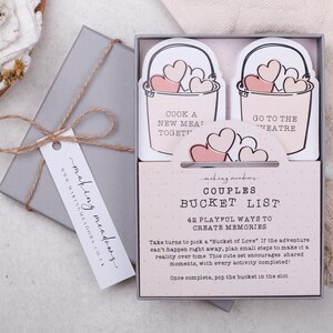 Couples Bucket List Gift Box, Date Night Ideas, Couples Activities ...