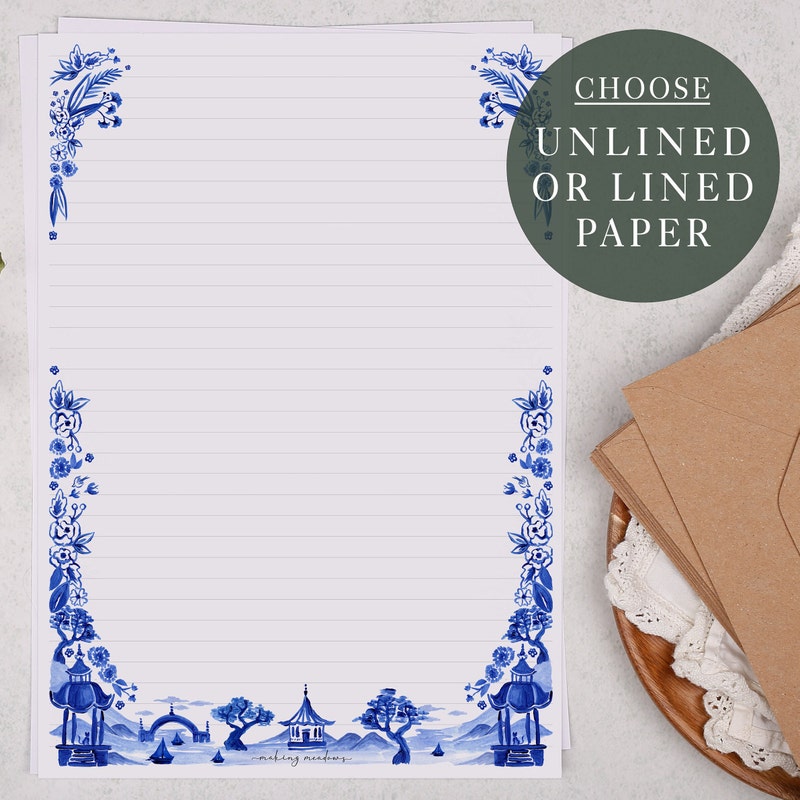 Custom Writing Paper - Etsy