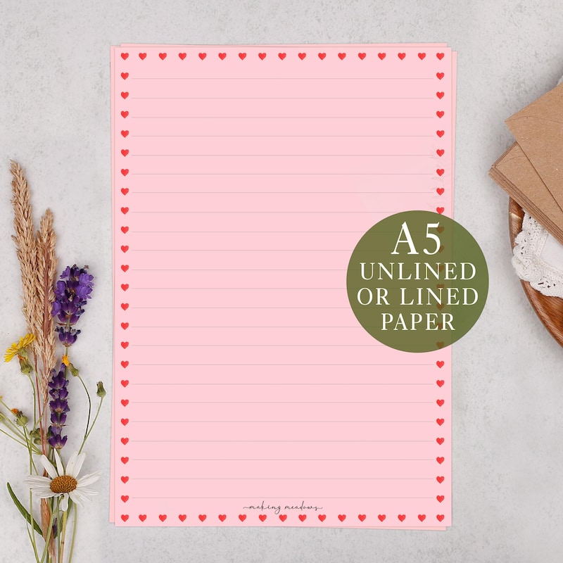 Pretty A5 Envelopes - Etsy UK