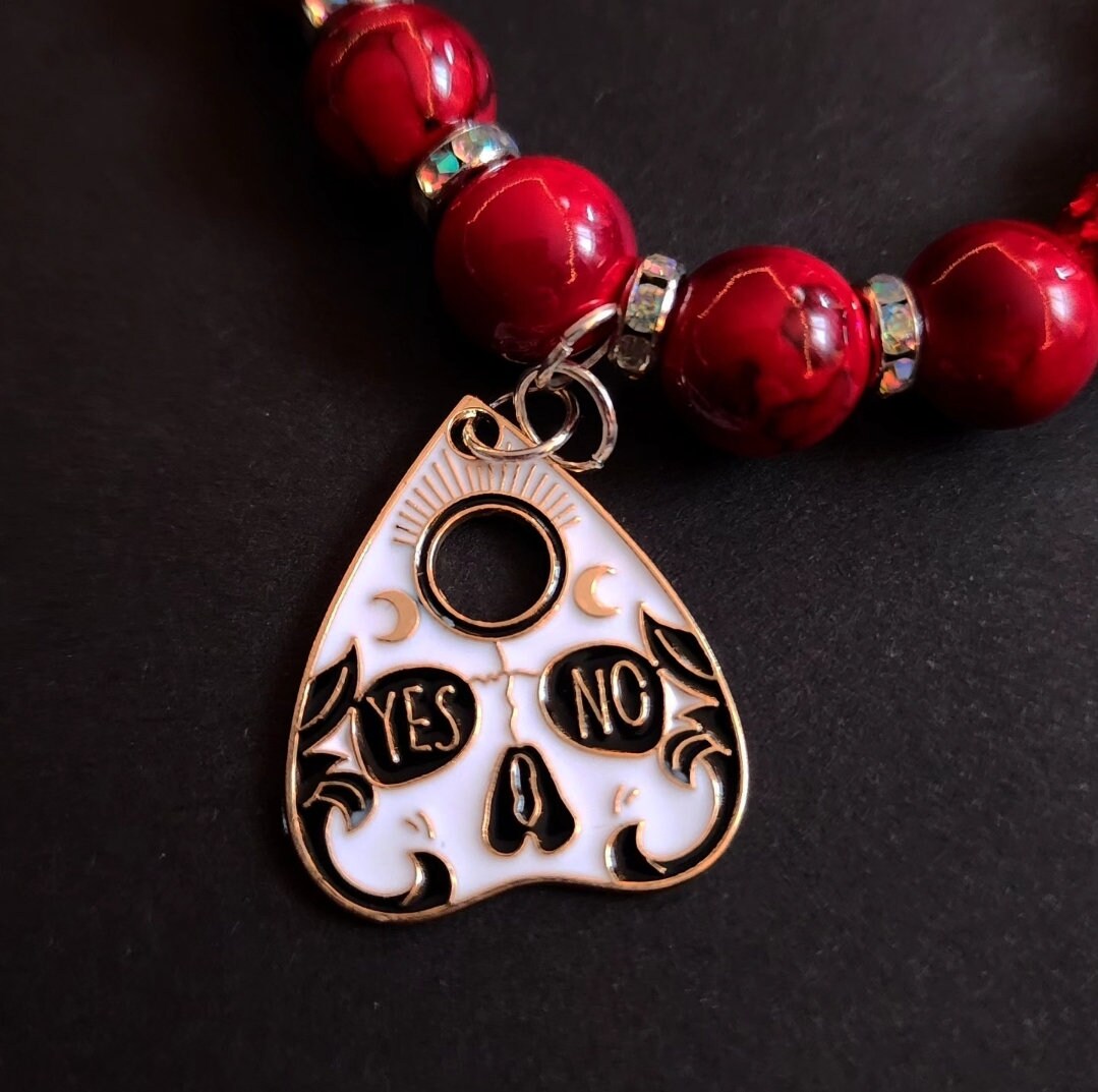 Ouija Yes No Skeleton Bracelet Halloween Jewelry Spooky Bracelet ...