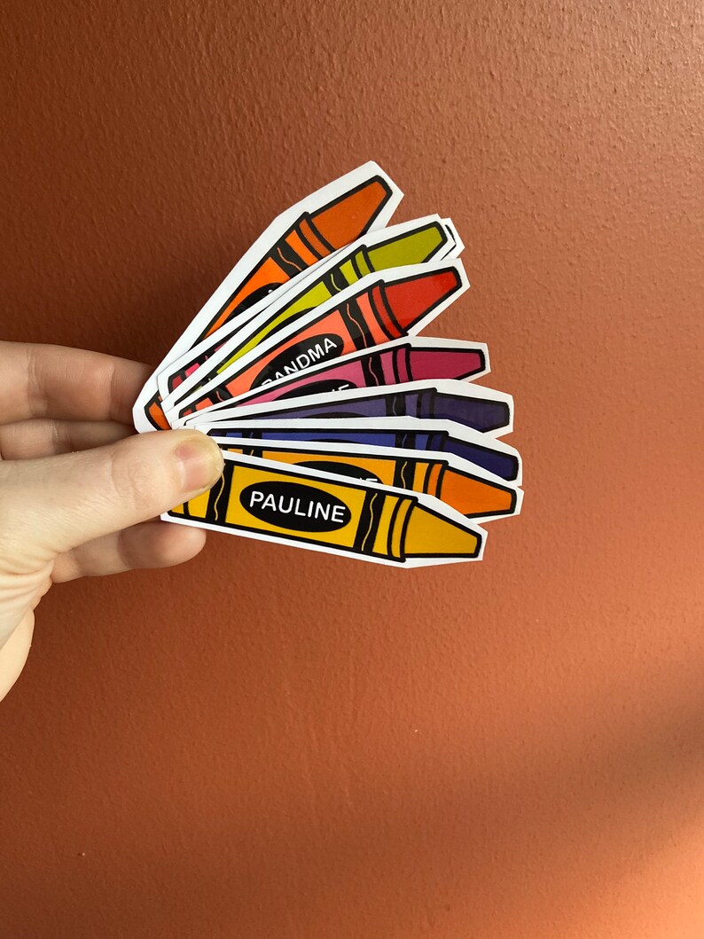 Personalized, Custom, Made to Order, Crayon, Crayola Inspired, Name ...
