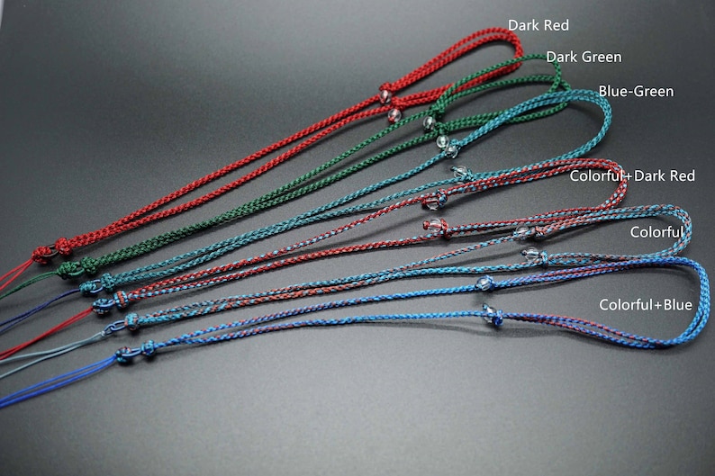 Braided Necklace Rope Braid Necklace Round Cord Necklace - Etsy