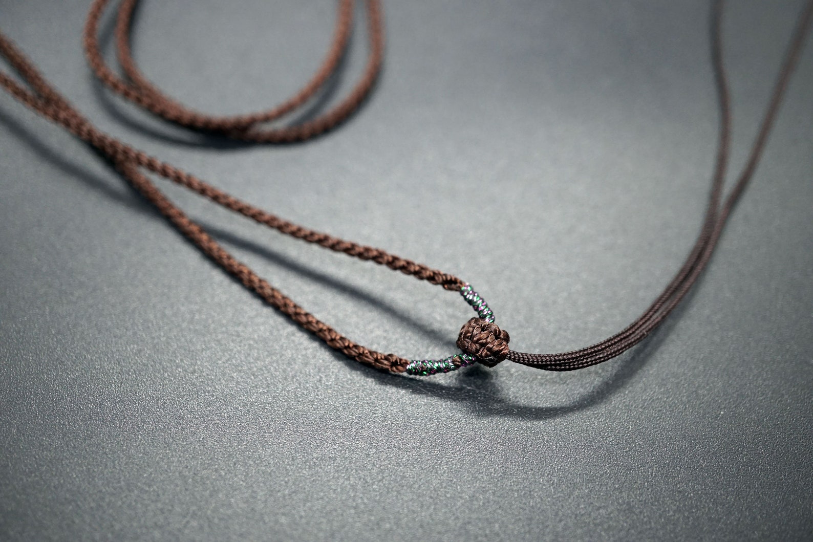 Braided Rope Knots Ncklace Adjustable Cord Necklace for - Etsy