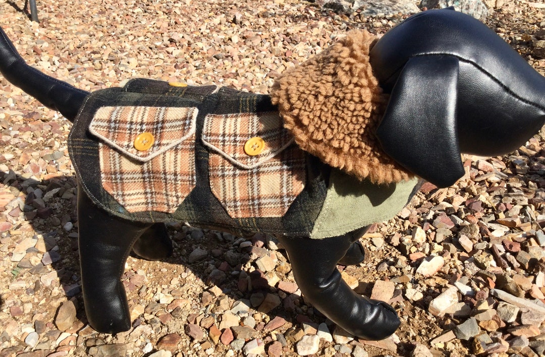 Wool Tweed Dog Jacket Tiny Dog Jacket Cashmere Dog Jacket - Etsy