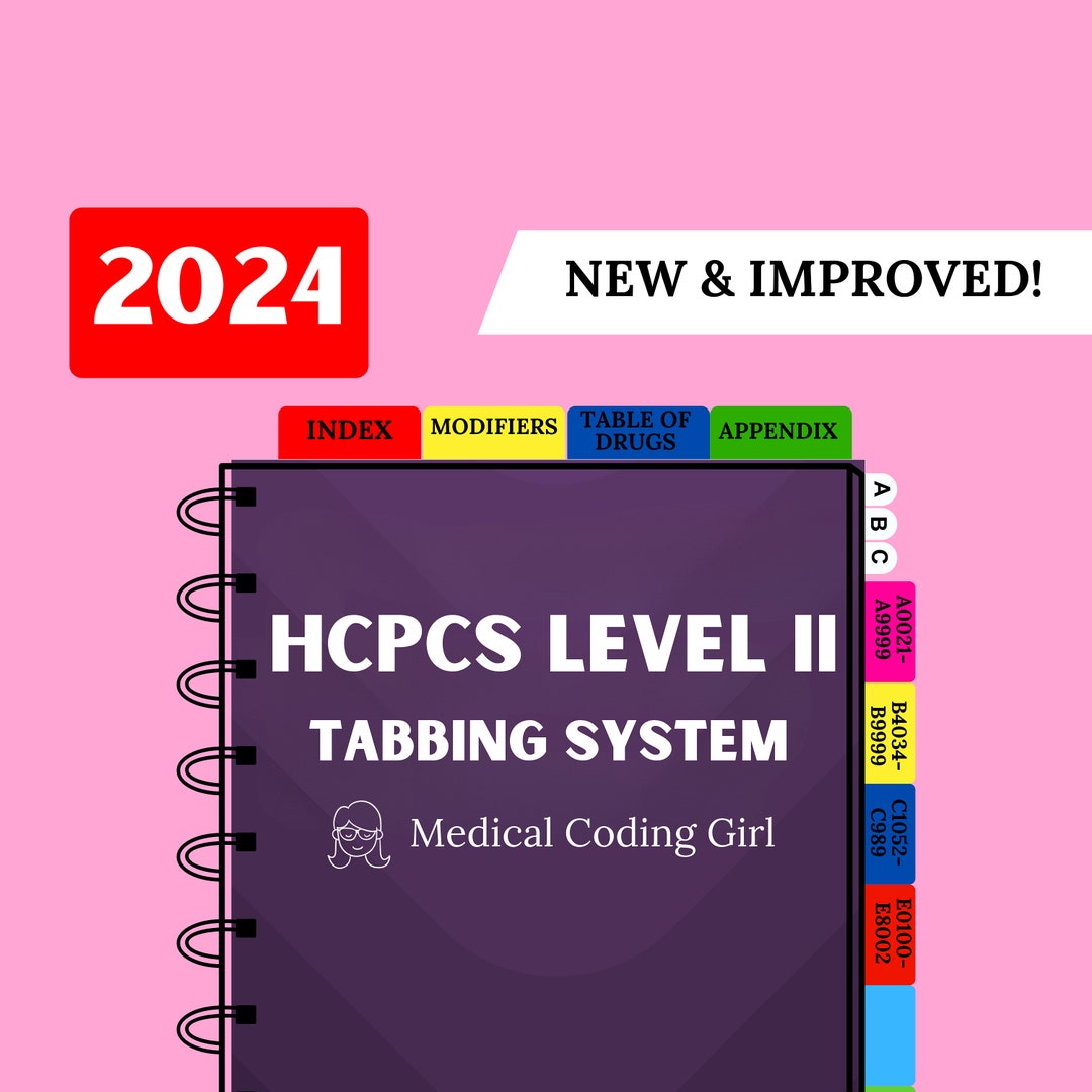 Tabbing System: HCPCS 2024 Book Not Included - Etsy