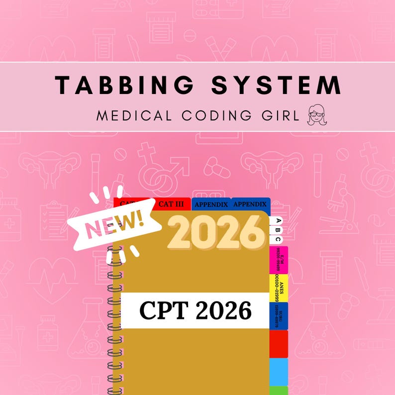 2026 CPT - Tabbing System | Medical Coding Tabs | Book NOT Included - Etsy
