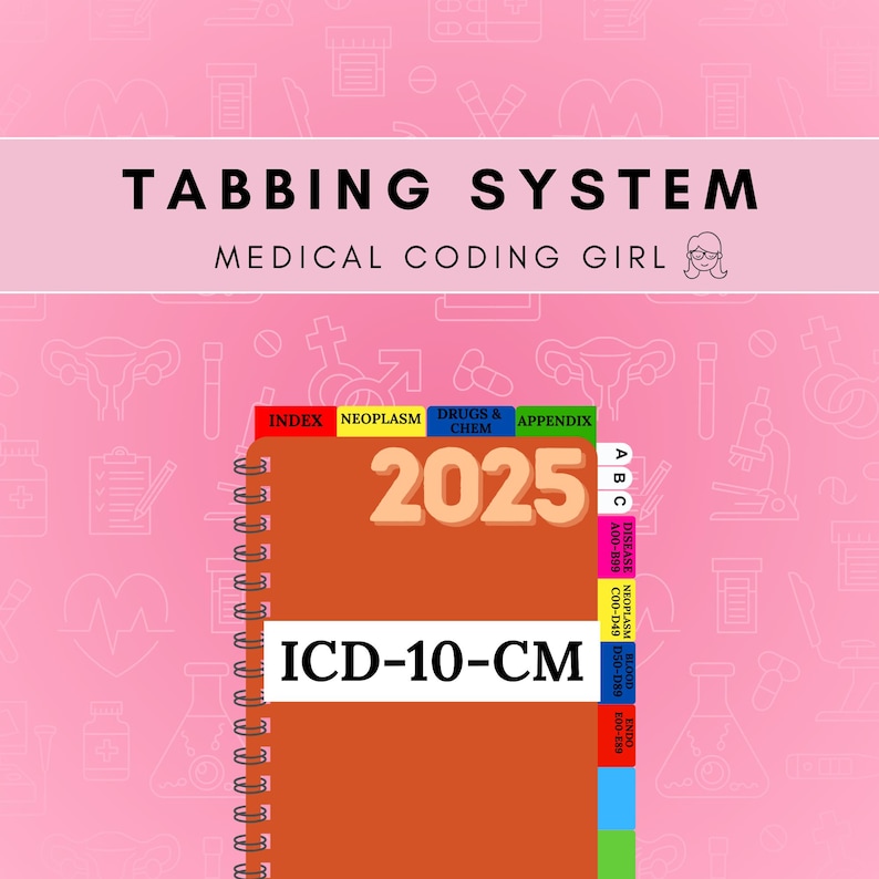 2025 ICD-10-CM - Tabbing System | Medical Coding Tabs | Book NOT ...