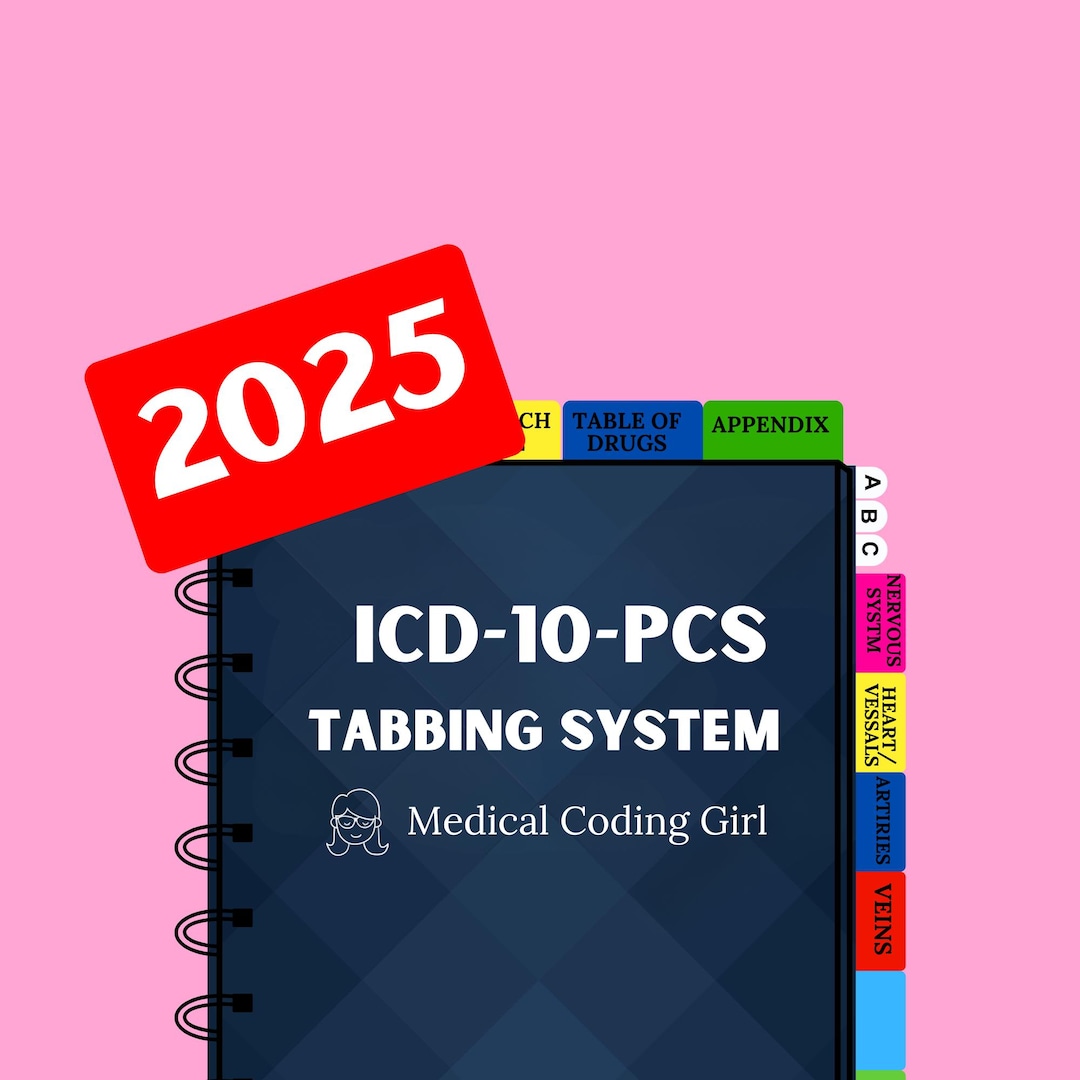 2025 ICD-10-PCS - Tabbing System | Medical Coding Tabs | Book NOT ...
