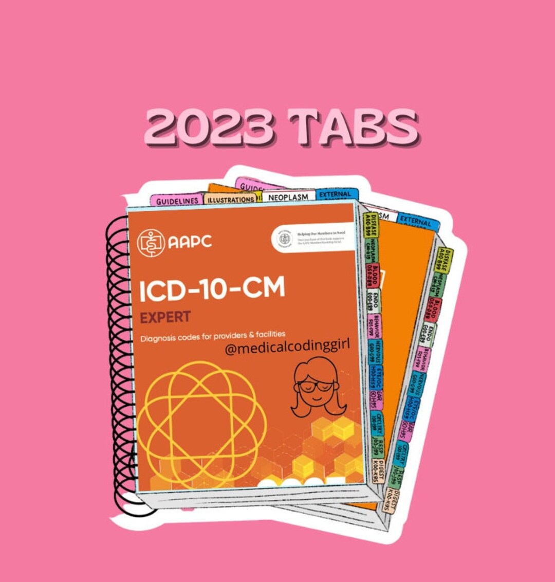 Tabbing System ICD 10 CM 2023 Medical Coding Tabs Book Not Included ...