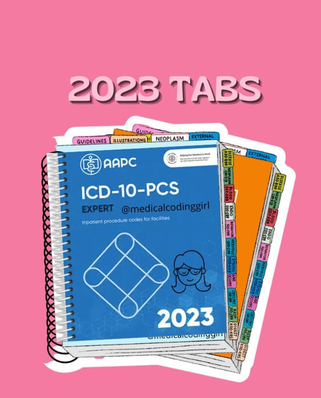 Tabbing System ICD 10 PCS 2023 Medical Coding Tabs Book Not - Etsy Israel