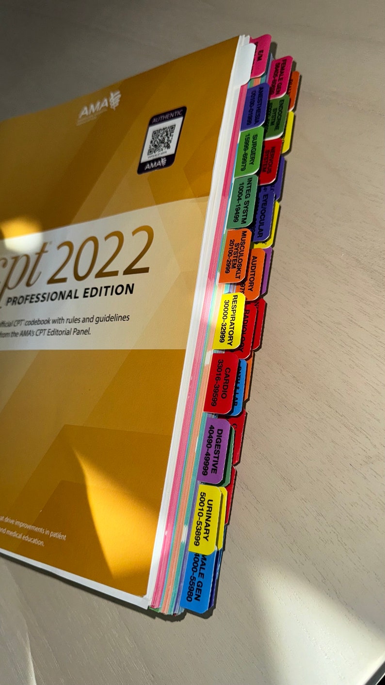 2025 - Tabbing System BUNDLE | Medical Coding Tabs | Book NOT Included ...