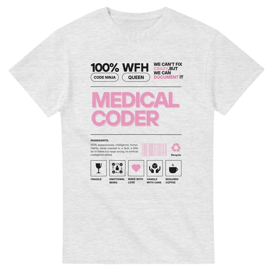 Medical Coding T-shirt | Heavyweight Unisex Crewneck T-shirt | Gildan ...