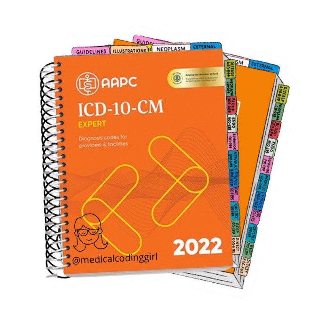 Tabbing System ICD 10 CM 2022 Medical Coding Tabs Book Not - Etsy Canada