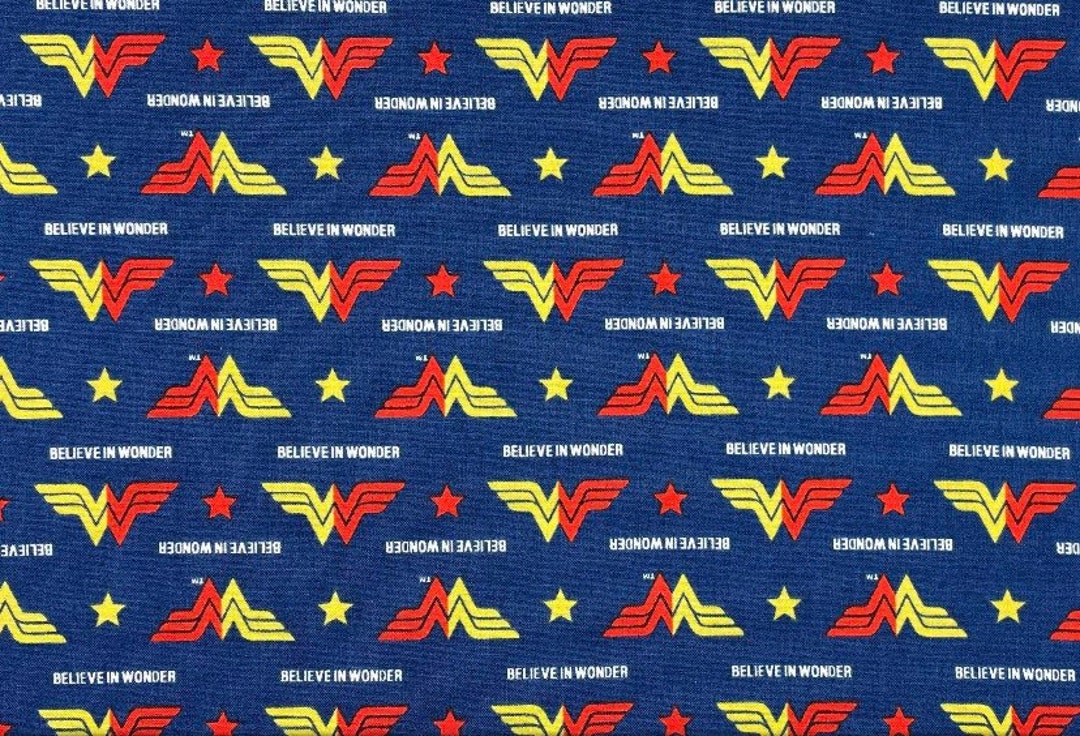 Wonder Women Believe in Wonder Fabric, 100% Cotton, Fabric by the Yard ...