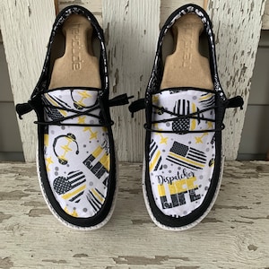 Custom Dispatcher Hey Dude Shoe - Women’s - Etsy