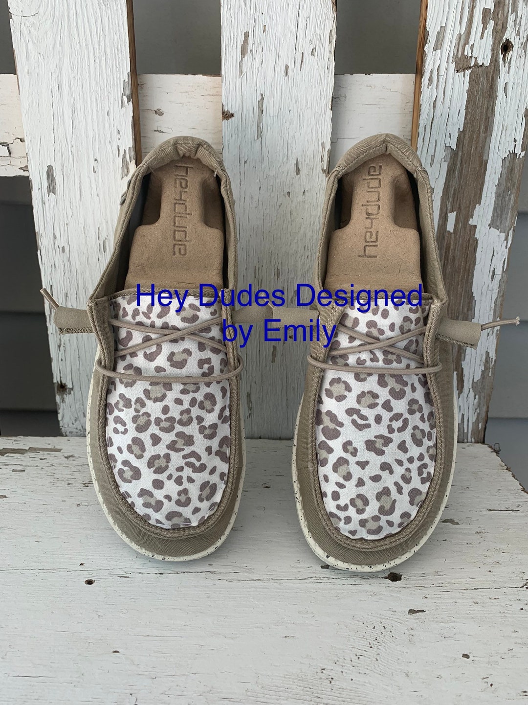 Custom Leopard Hey Dude Shoe - Women’s - Etsy