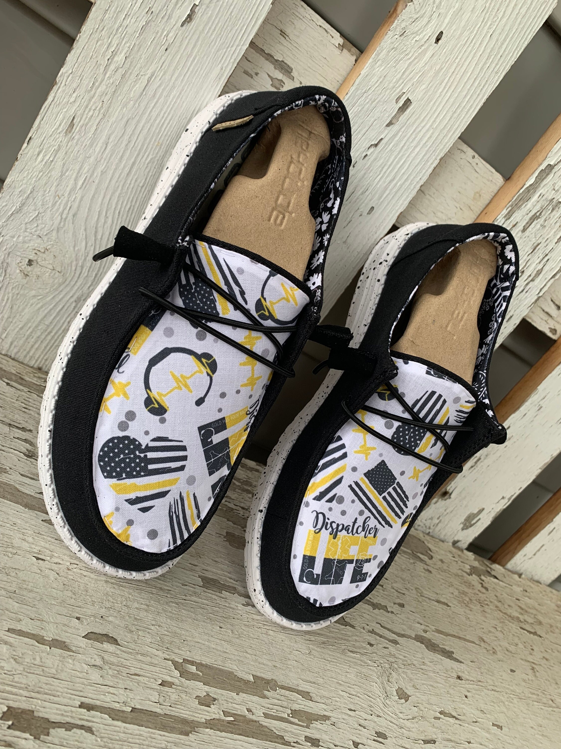 Custom Dispatcher Hey Dude Shoe - Women’s - Etsy