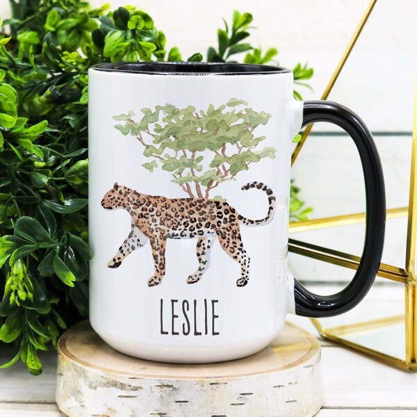 Leopard Print Mugs - Etsy