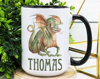 Green Dragon Mug - Etsy