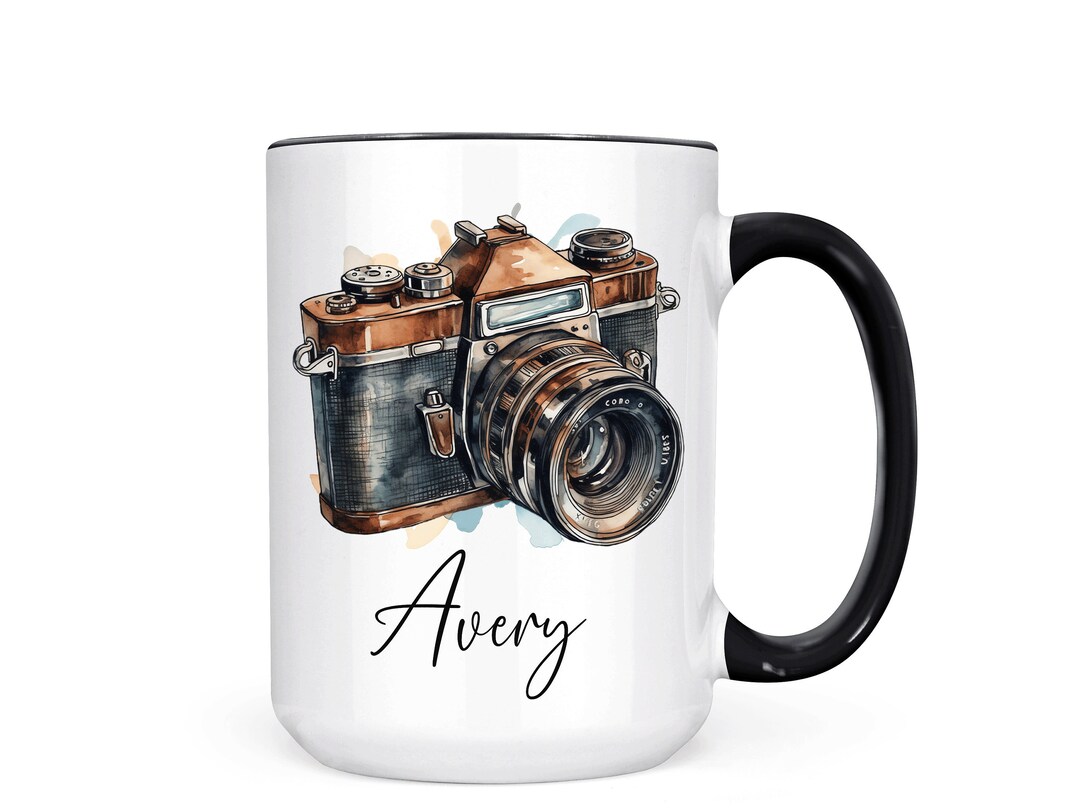 Personalized Vintage Camera Mug: Photographer Gift - Etsy