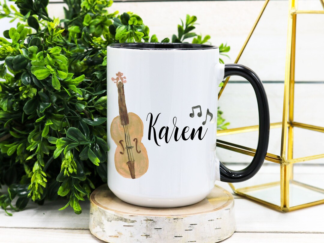 Violin Mug Gift for Violin Player Personalized Mug for Violin Player ...