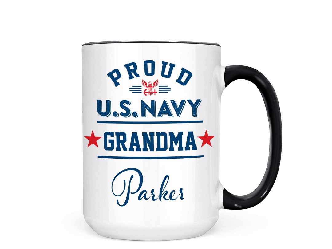 Personalized Navy Grandma Mug: US Navy Gift - Etsy