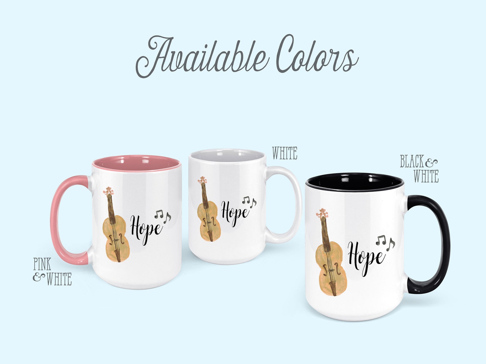 Violin Mug Gift for Violin Player Personalized Mug for Violin | Etsy