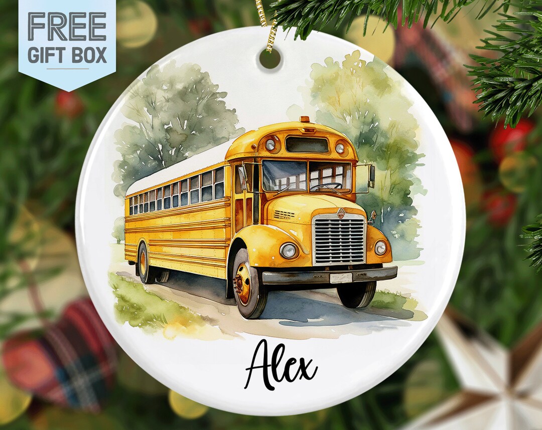 Personalized School Bus Driver Ornament Bus Driver Gift Gift - Etsy