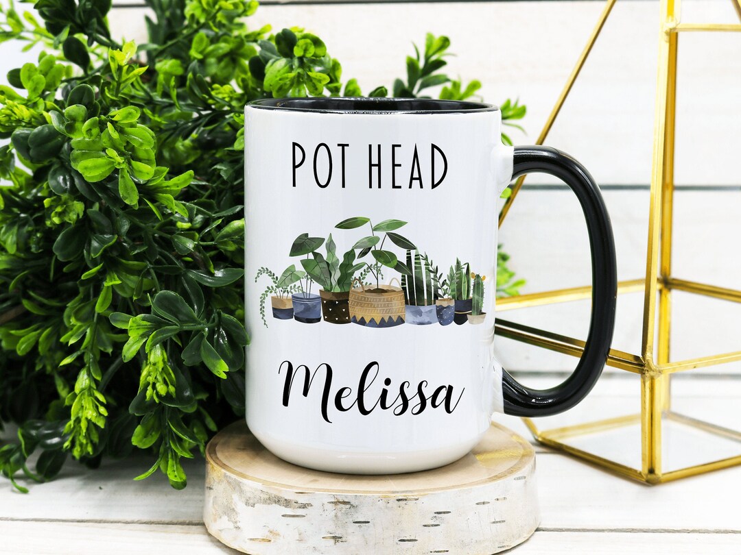 PERSONALIZED Funny Pot Head Coffee Mug, Pothead Coffee Mug, Funny ...