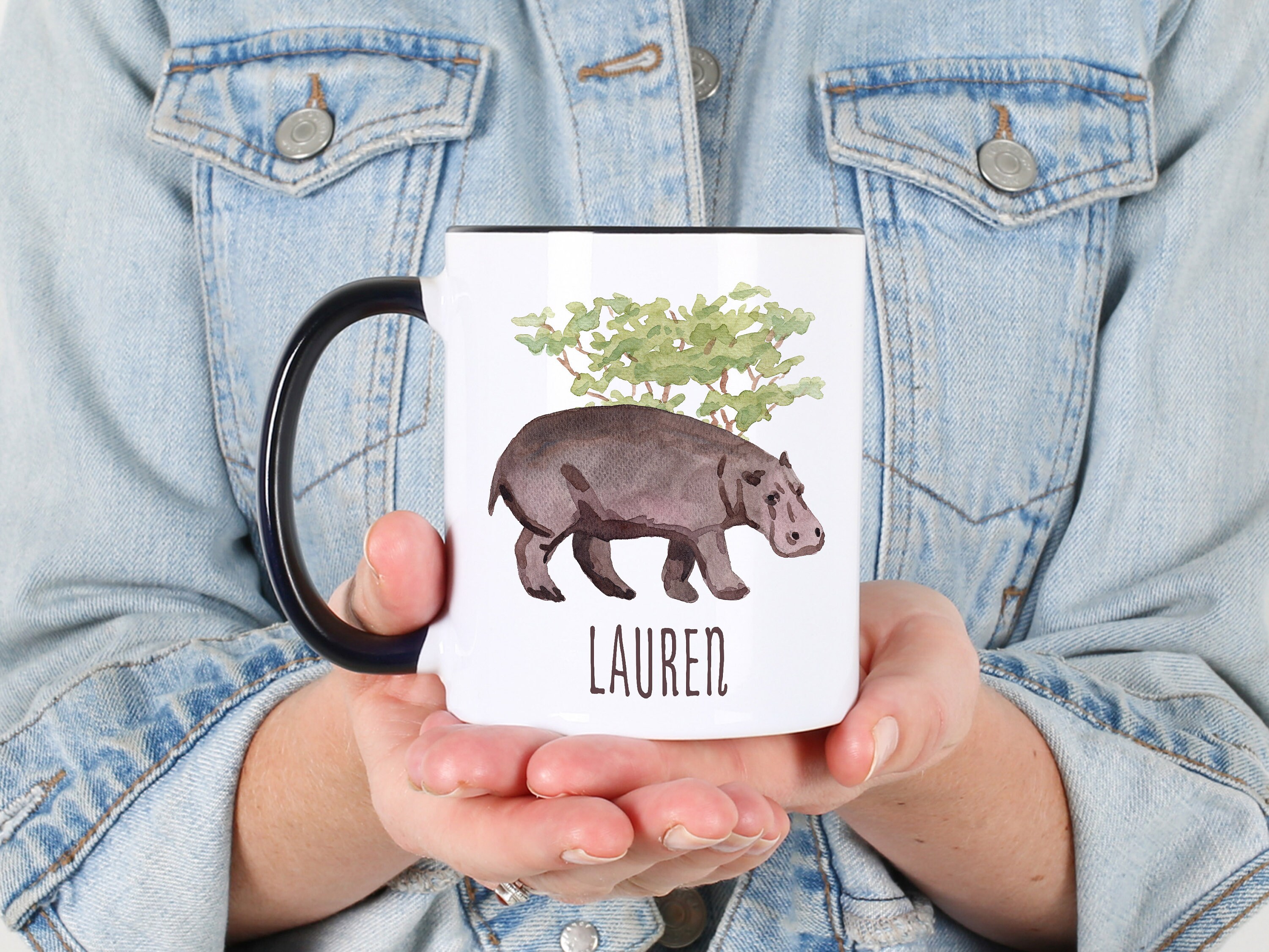 PERSONALIZED Hippo Mug Hippo Mugs Hippo Gifts Hippopotamus - Etsy