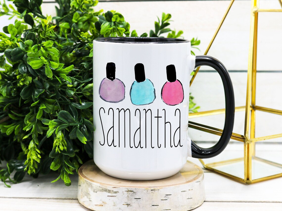 PERSONALIZED Nail Tech Gift Nail Technician Gift Nail Mug - Etsy