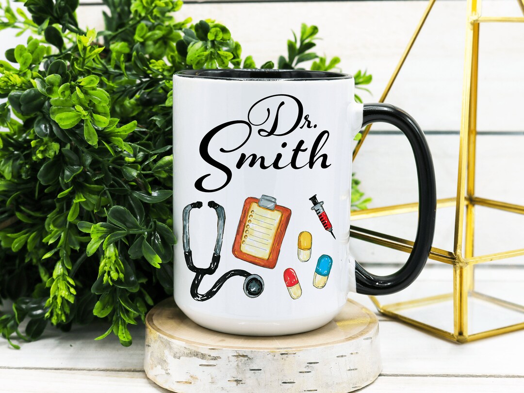 PERSONALIZED Name Doctor Coffee Mug, Doctor Graduation Gift, Doctor ...