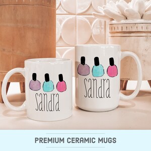 PERSONALIZED Nail Tech Gift Nail Technician Gift Nail Mug Manicurist ...