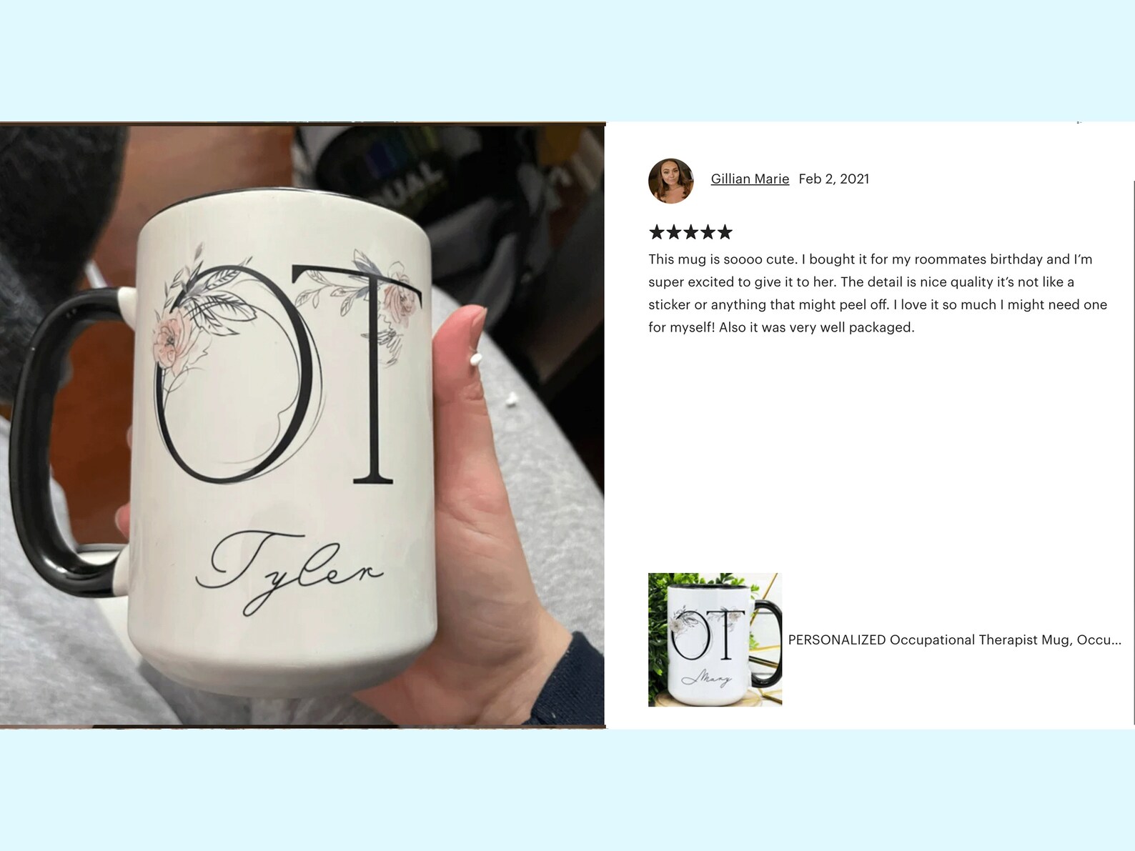 PERSONALIZED Occupational Therapist Mug Occupational - Etsy