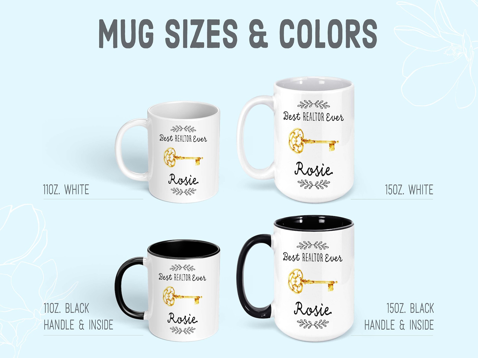 PERSONALIZED Best Realtor Ever Mug Realtor Mug Realtor Gift - Etsy