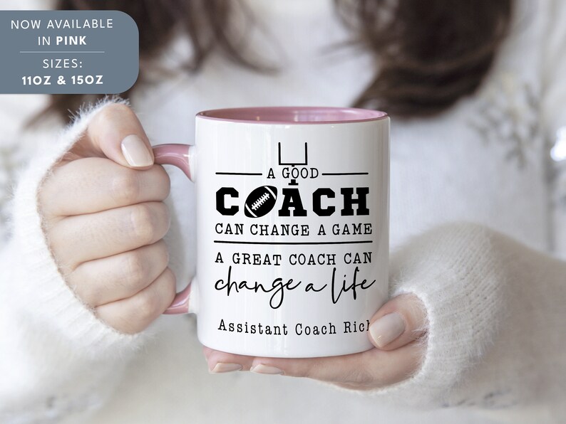 Personalized Football Coach Mug: Appreciation Gift - Etsy