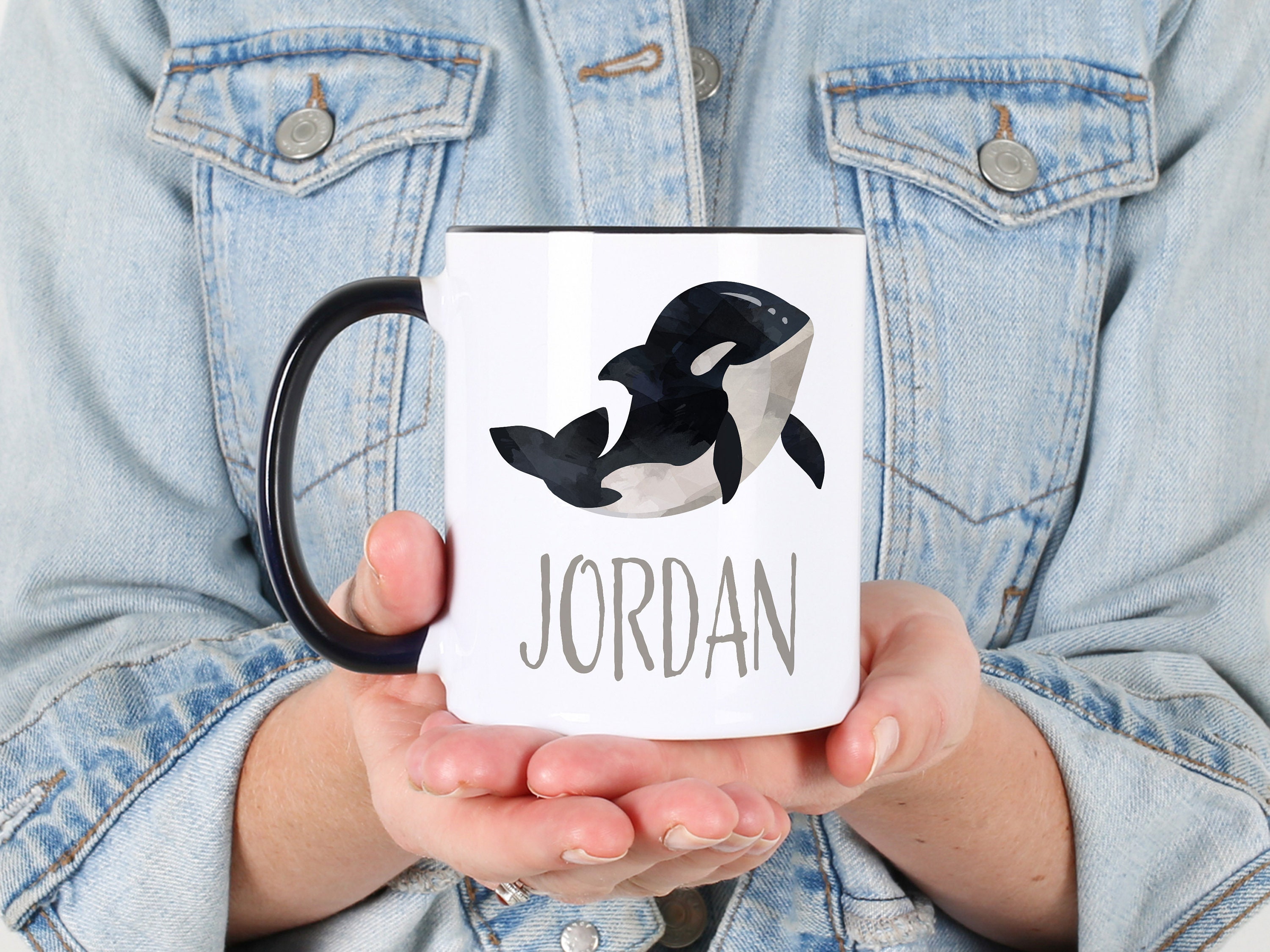 PERSONALIZED Orca Mug, Killer Whale, Orca Coffee Mug, Whale Gift, Whale ...