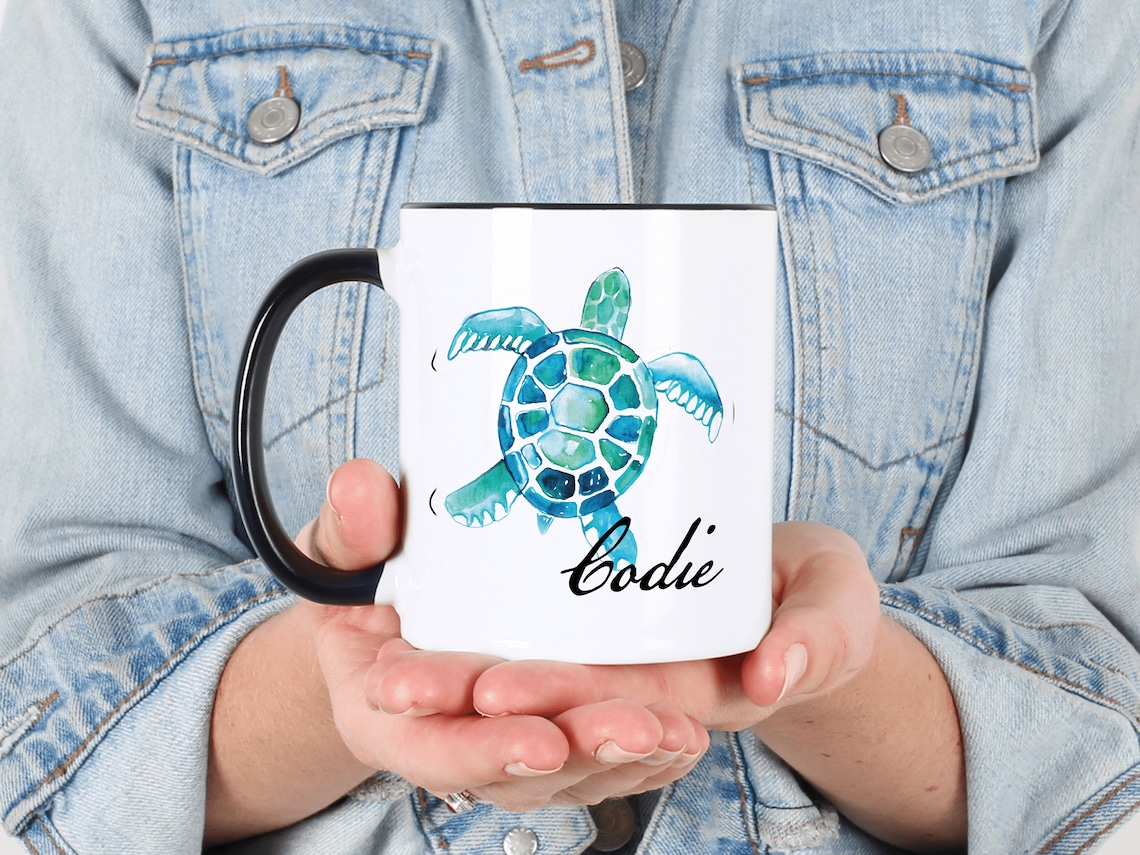PERSONALIZED Turtle Mug Turtle Lover Gifts for Him Gifts - Etsy